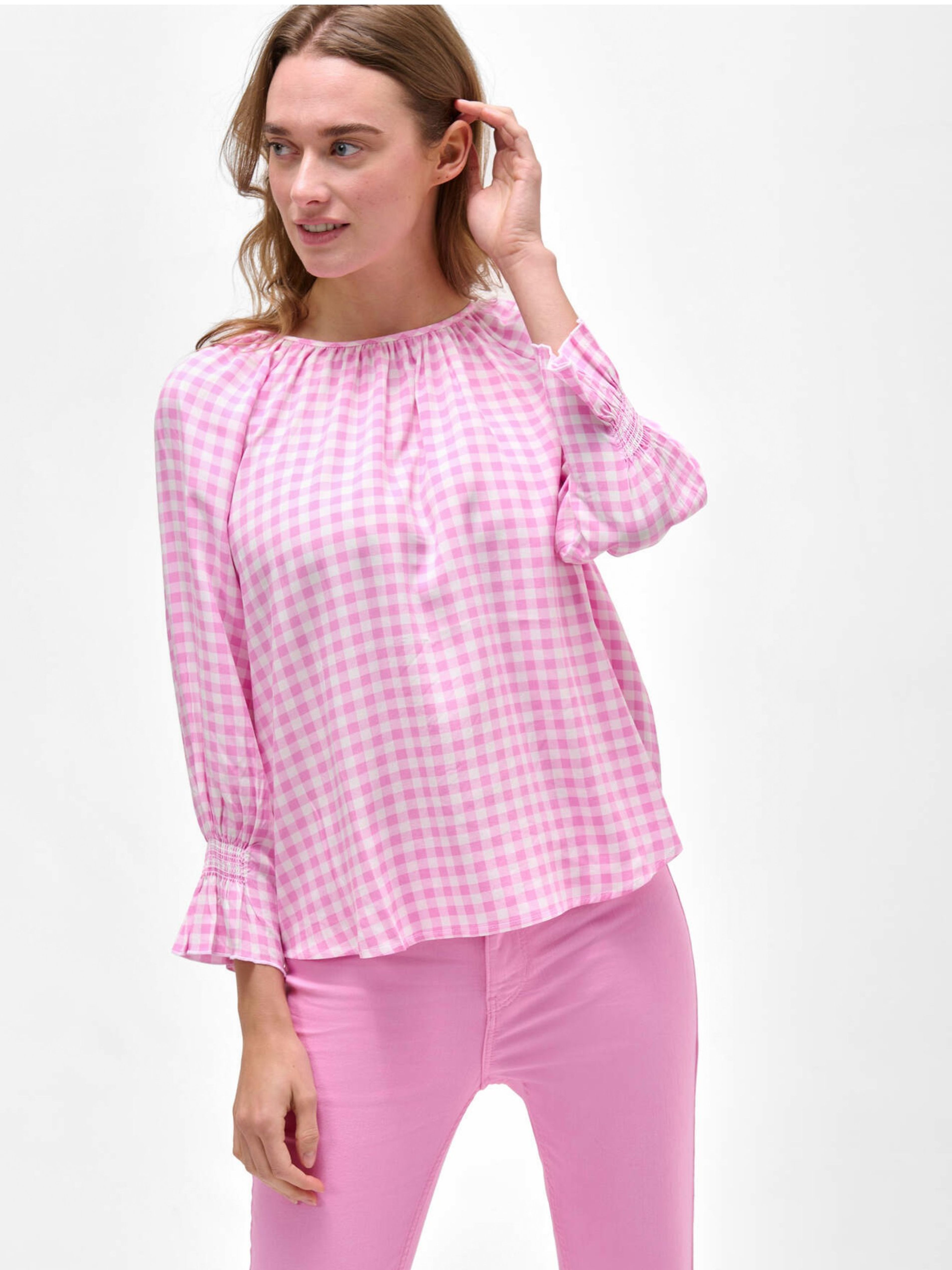 rosa-karierte-bluse-mit-langen-rmeln-orsay-orsay-at-der-offizielle