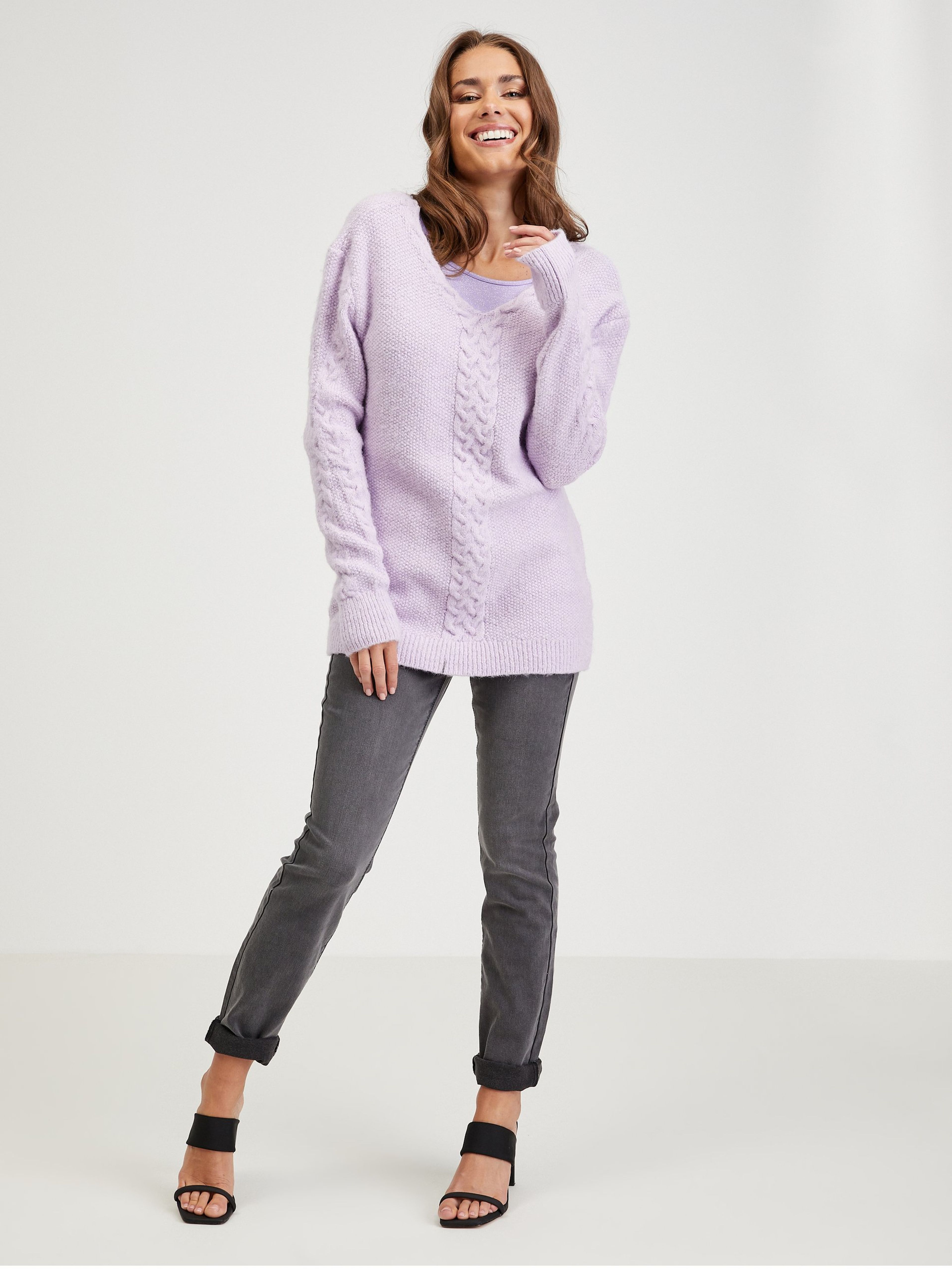 Jasnofioletowy sweter damski oversize ORSAY | Orsay.pl - Oficjalny ... Jasnofioletowy sweter damski oversize ORSAY | Orsay.pl - Oficjalny ...
