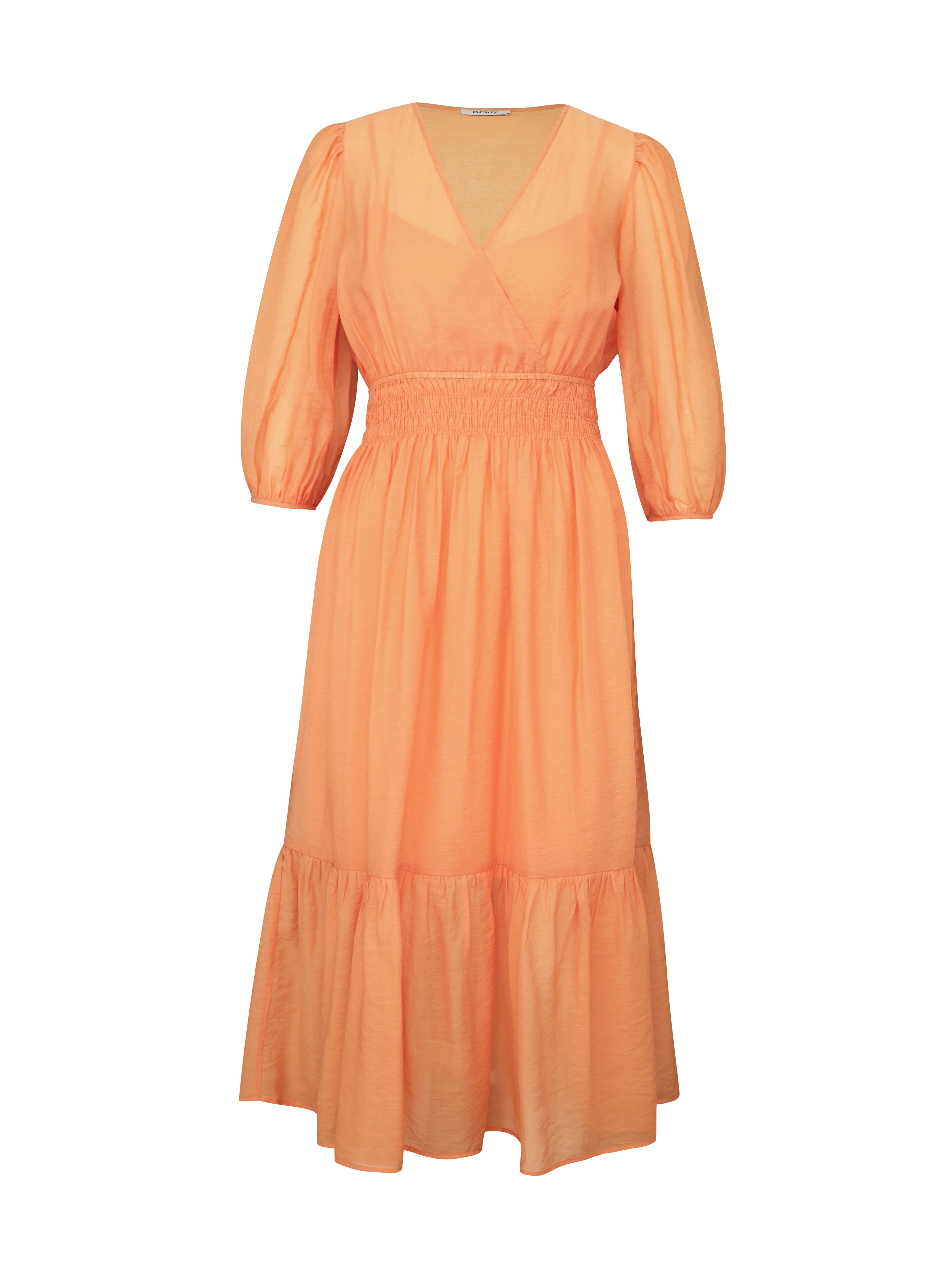 Orangefarbenes Damen Midikleid ORSAY | Orsay.de - Der offizielle E-Shop ...